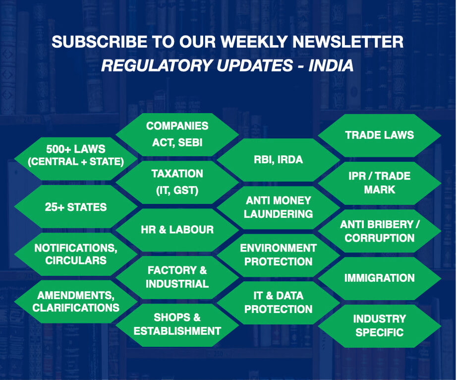 Subscribe to Regulatory Update Newsletter India | Lawrbit