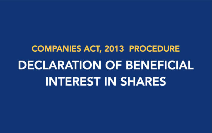 Procedure for Declaration of Beneficial Interest in Shares | Lawrbit
