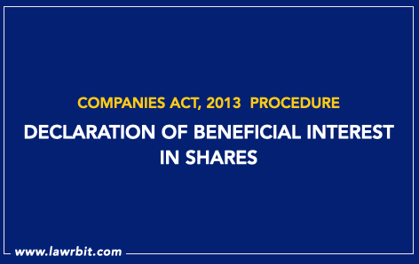 Declaration of Beneficial Ownership in Shares | Lawrbit